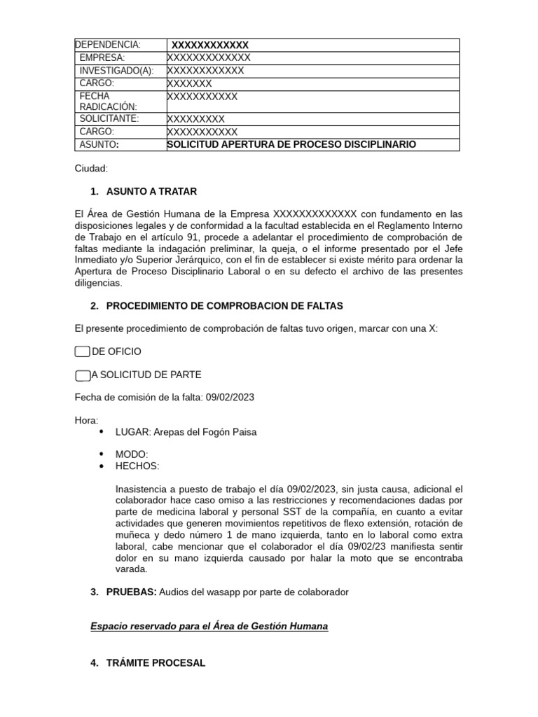 FT-GH-106 Formato Solicitud Apertura P D LF | PDF