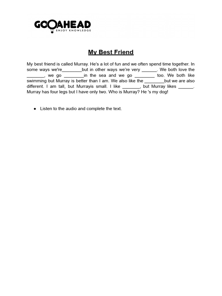 Ballooncast - My Best Friend | PDF