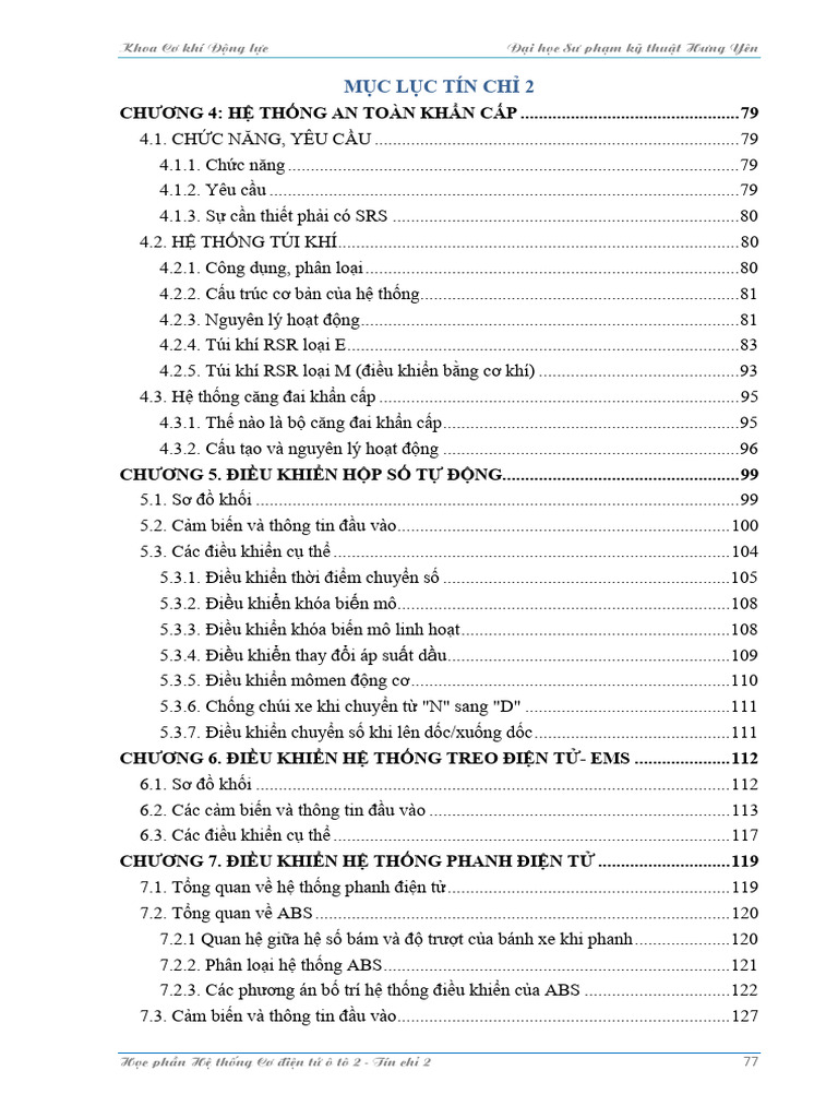 Co Dien Tu Oto - Tin Chi 2 | PDF