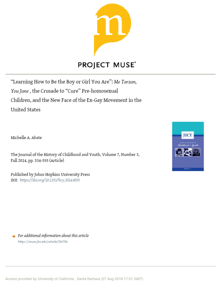 Michelle A. Abate, Learning How To Be The Boy or Girl You Are | PDF ...