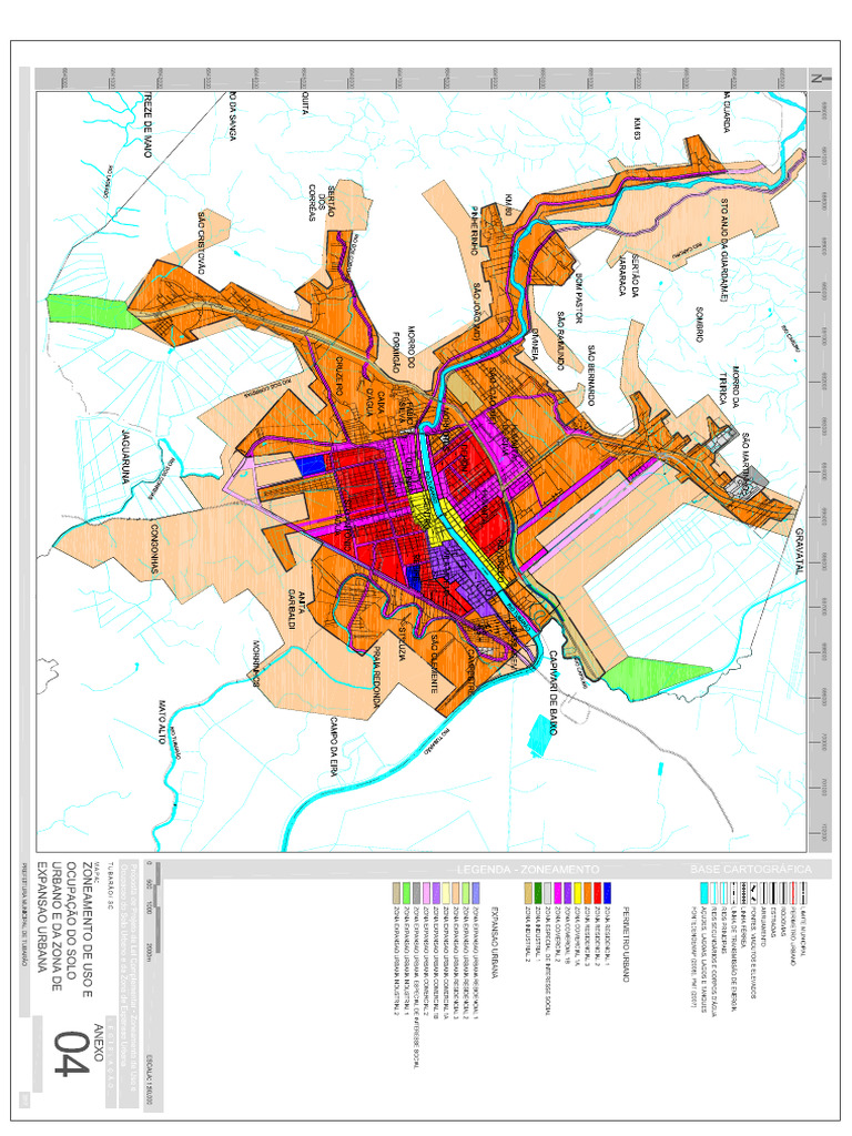 Mapa de Zoneamento Tubarão - Plano Diretor | PDF