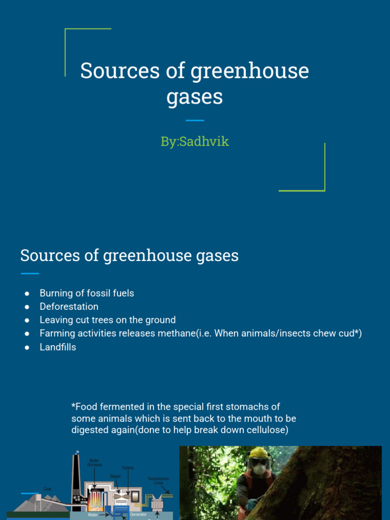 Sources of Greenhouse Gases | PDF