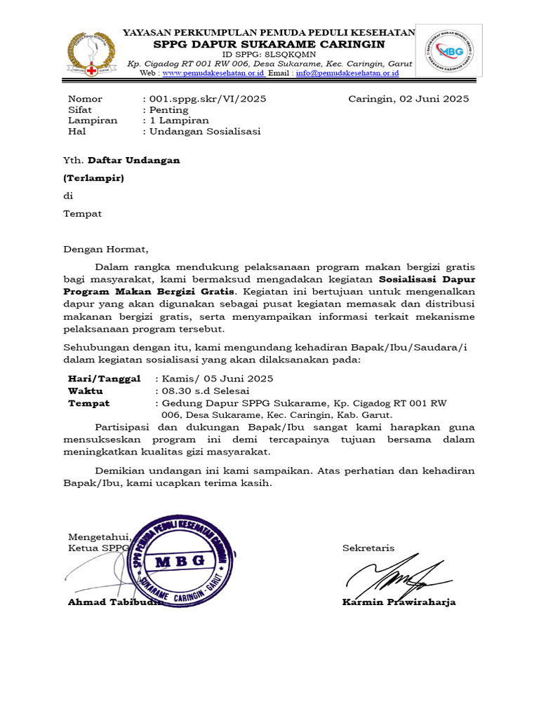 Undangan SPPG Final | PDF