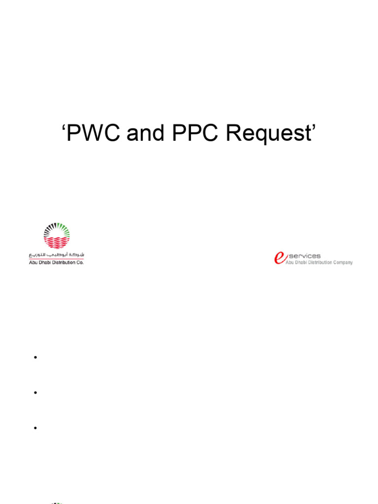 PPC and PWC Request Guide for Contractors | PDF | Information ...