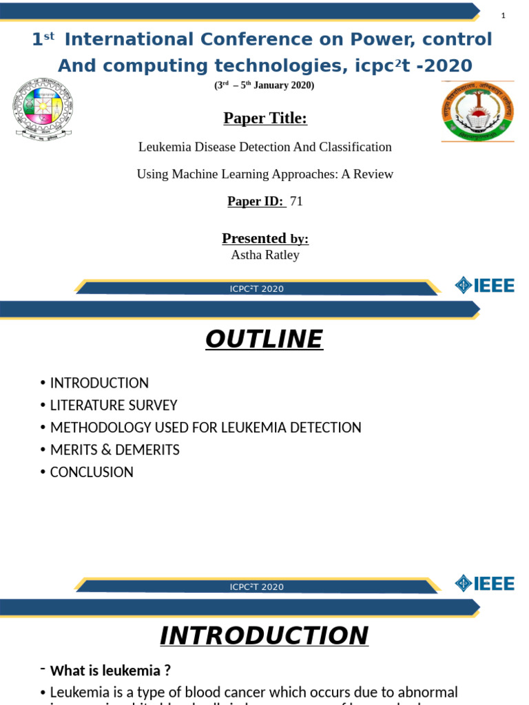 Leukemia Survey Paper Presentation | PDF | Leukemia | Deep Learning