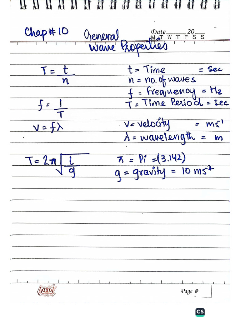 10th Physics Formüla Sheet for Numericals_copy | PDF