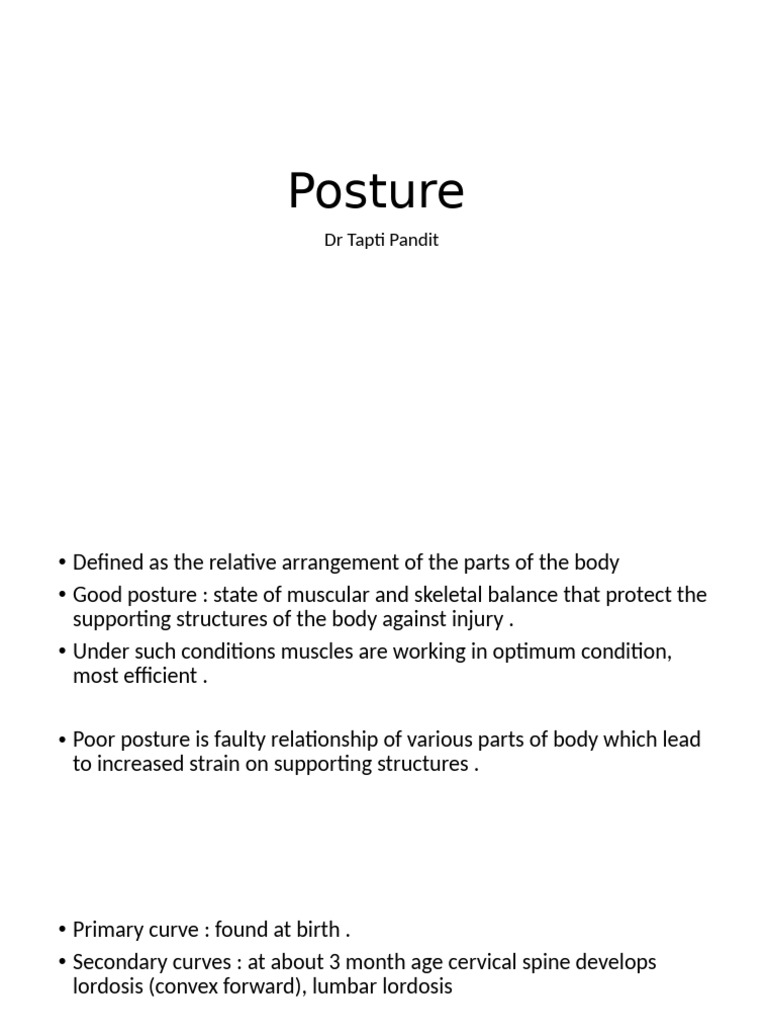 Posture 2 | PDF