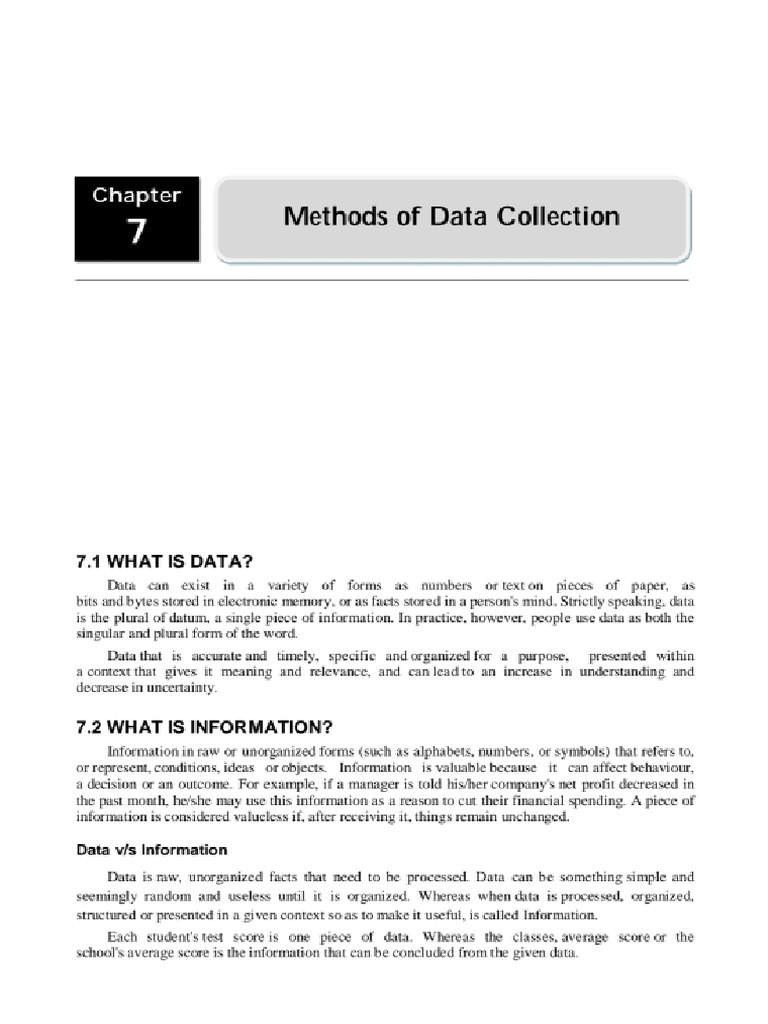 RM Unit-3 (Data) | PDF