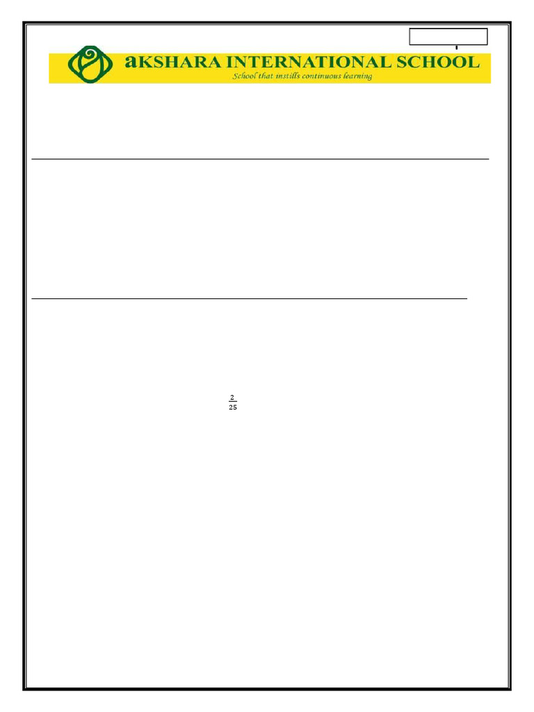 Class VI Term-2 Model Paper-24-25 | PDF | Euclidean Geometry ...