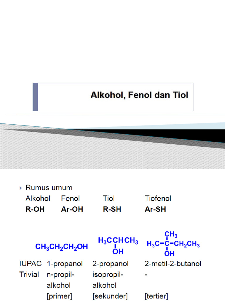 Alkohol Dan Fenol | PDF