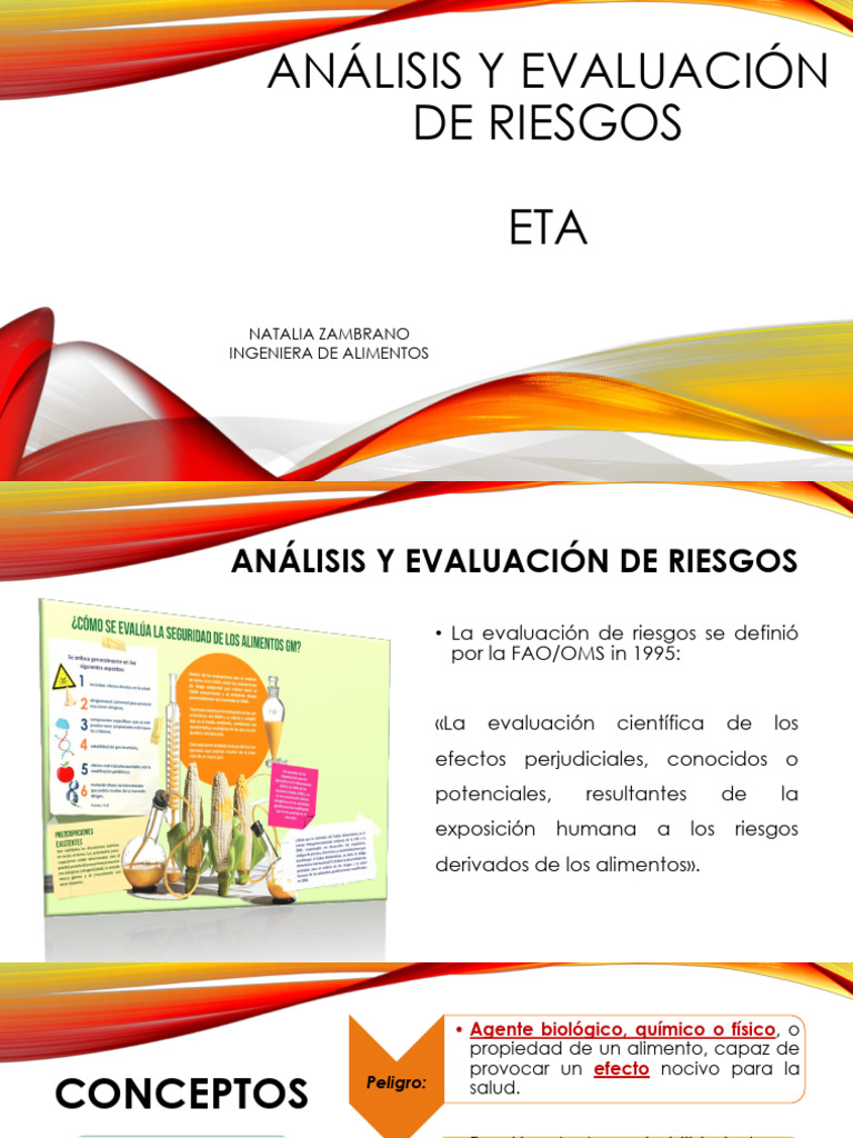 Analisis y Evaluación Del Riesgos y Etas | PDF | Alimentos | Patógeno