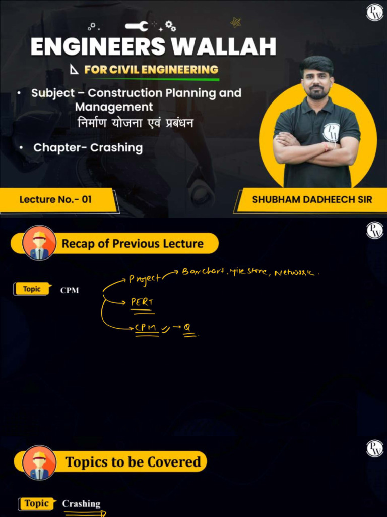 Crashing 01 - Class Notes | PDF