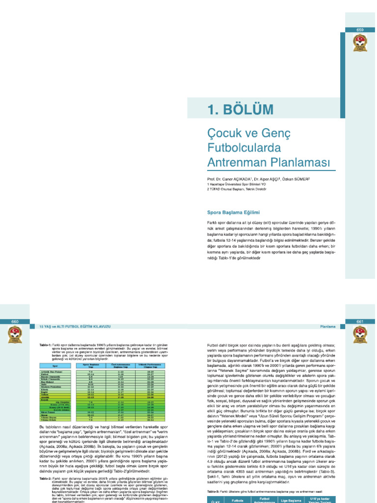 15 Yas Gruplarina Gore Antrenman Planlamasi | PDF