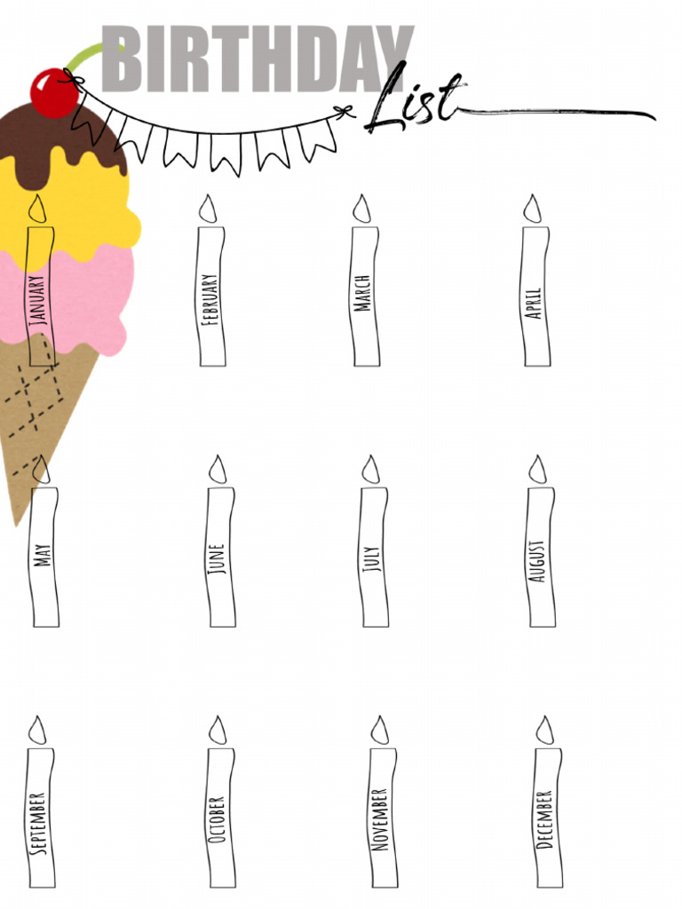 Birthday Tracker | PDF