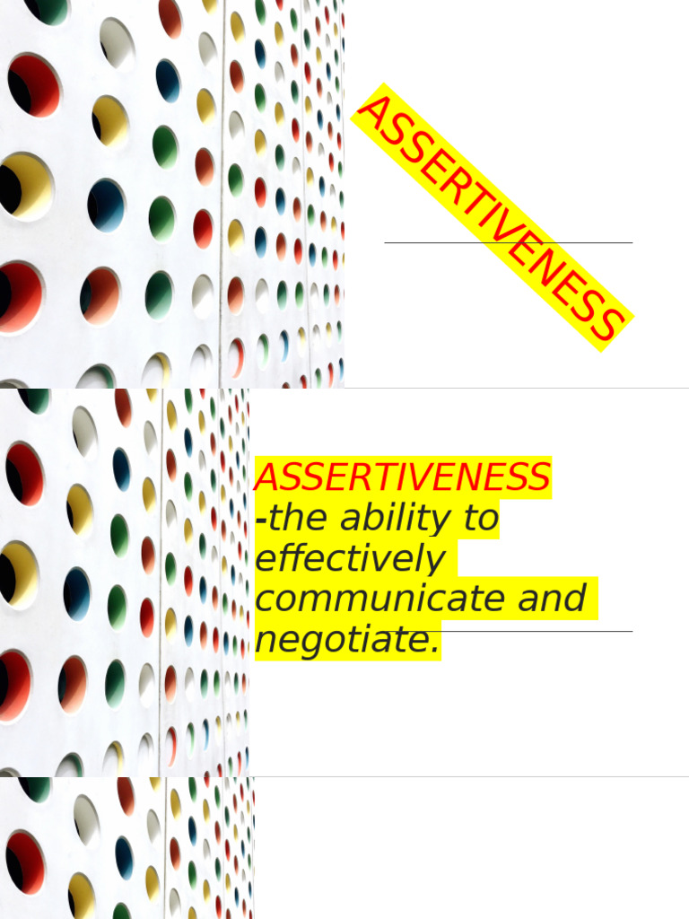 ASSERTIVENESS | PDF