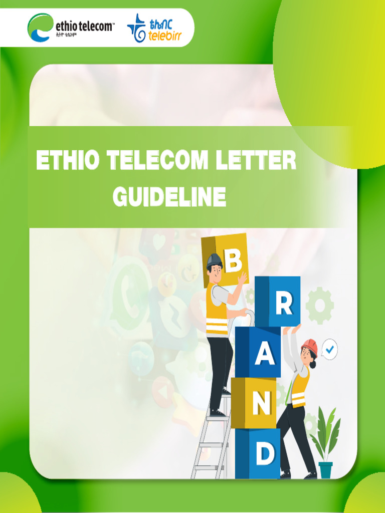 Ethio Telecom Letter Template Guidelines | PDF | Typefaces | Arial
