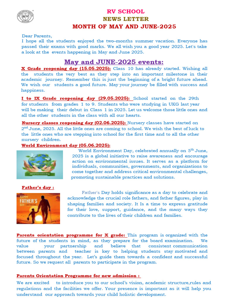 News Letter Month of June 2025 | PDF