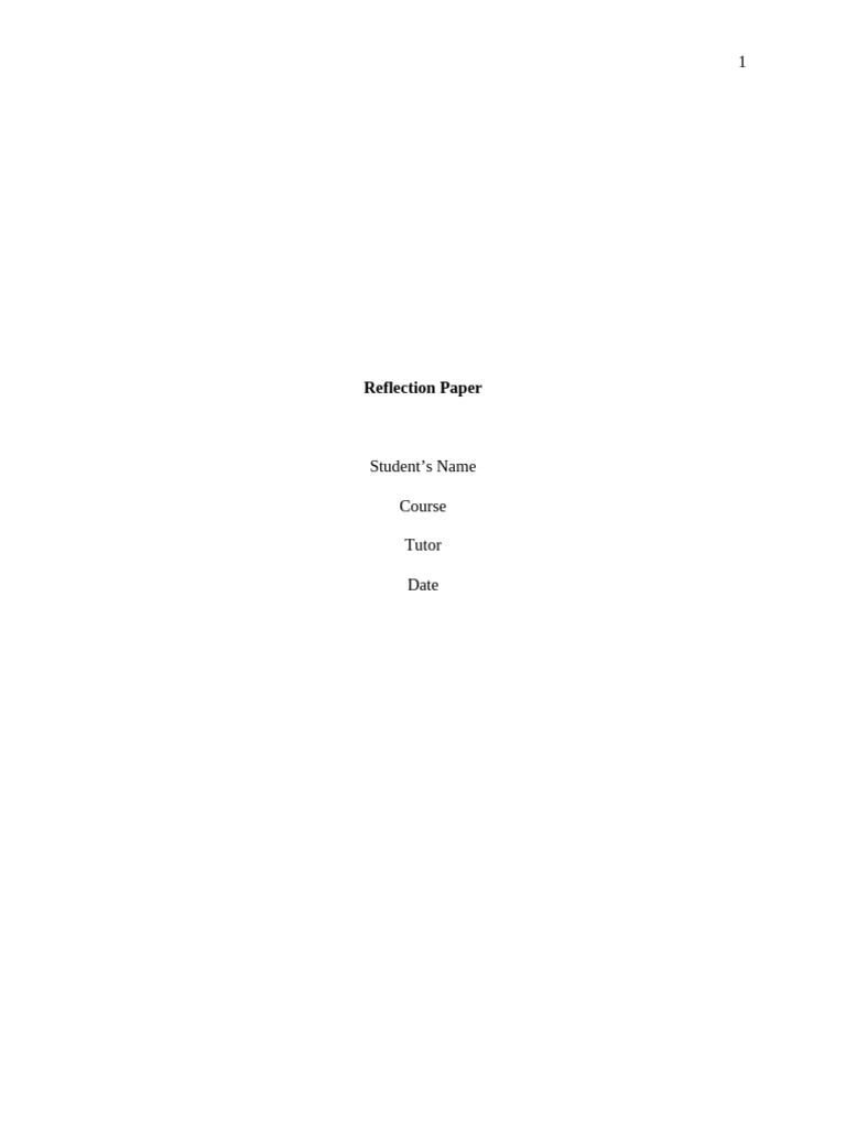 Reflection Paper | PDF | Health Equity | Maternal Health