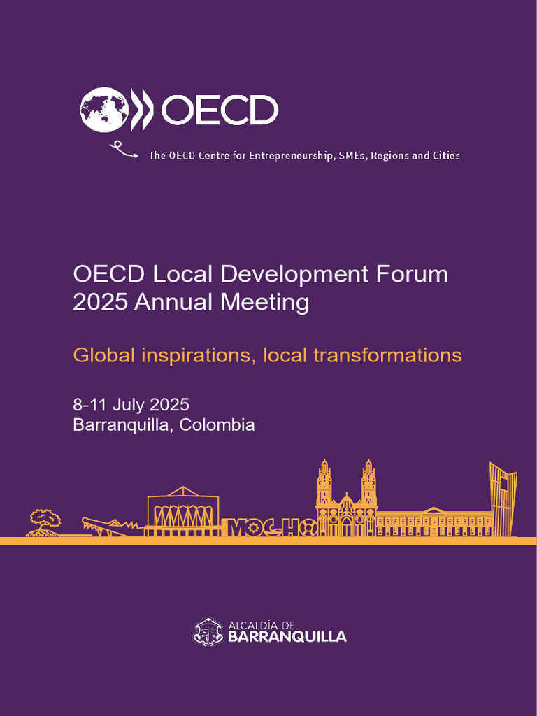 OECD Local Development Forum 2025 | PDF | Entrepreneurship | Colombia