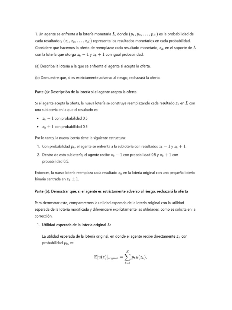 Dos Ejercicios Resueltos Unidad Elección Con Incertiodumbre | PDF