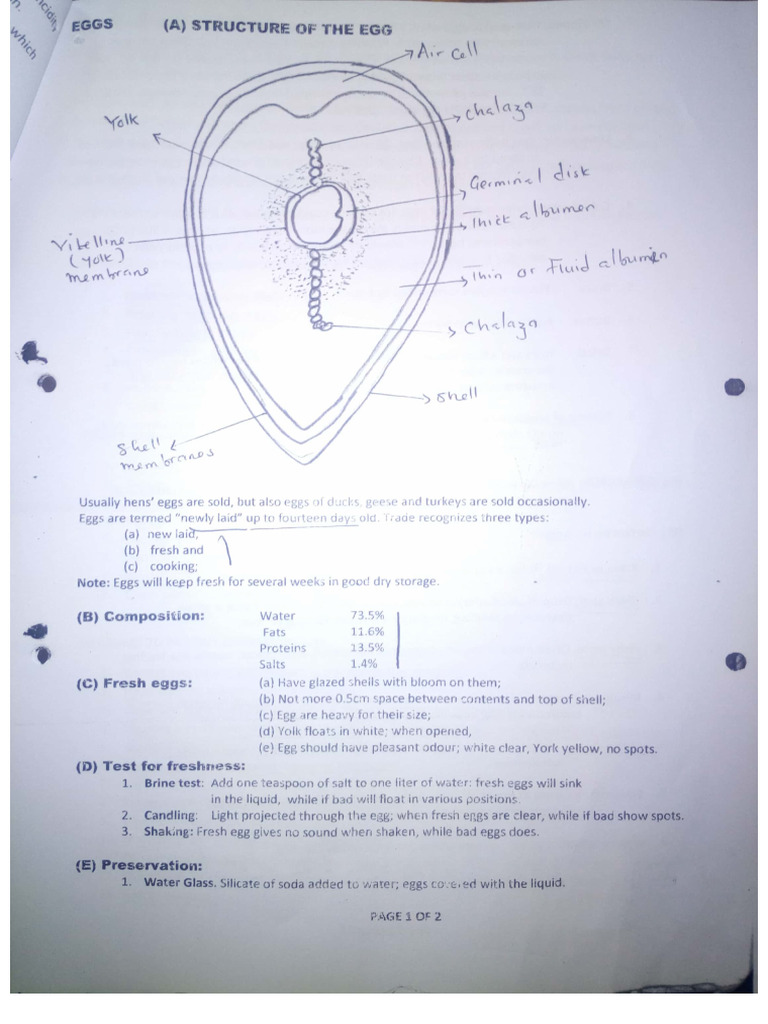 Inspection of Eggs, Fish and Poutry | PDF