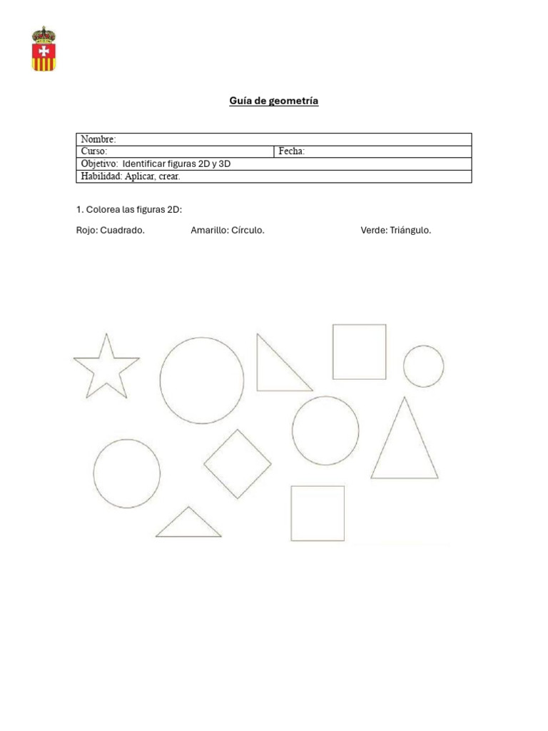 Guía de Geometría 2do Básico | PDF