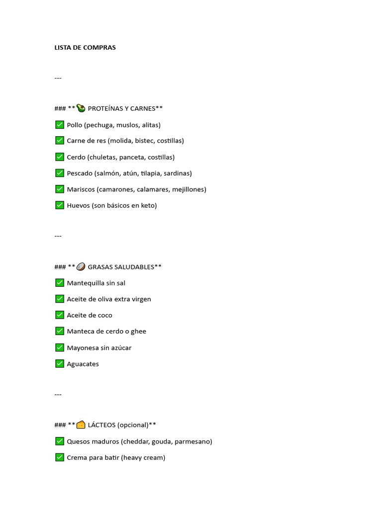 Lista de Compras1 | PDF