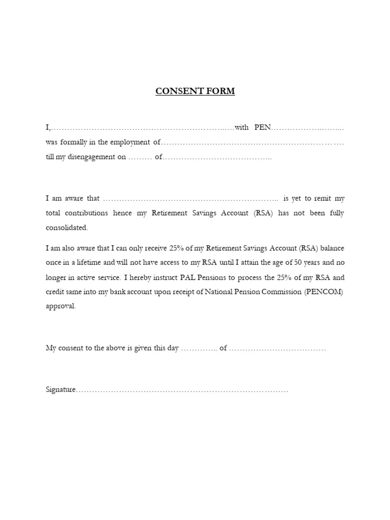 Consent Form Ta 1 | PDF