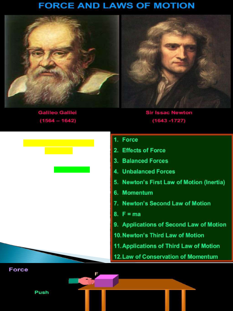 Force and Laws of Motion - 01 | PDF