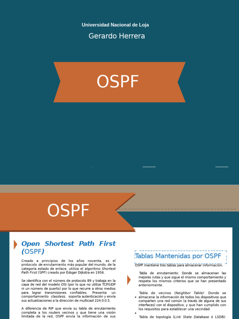 Enrutamiento Ospf | PDF | Enrutador (Computación) | Estándares de internet