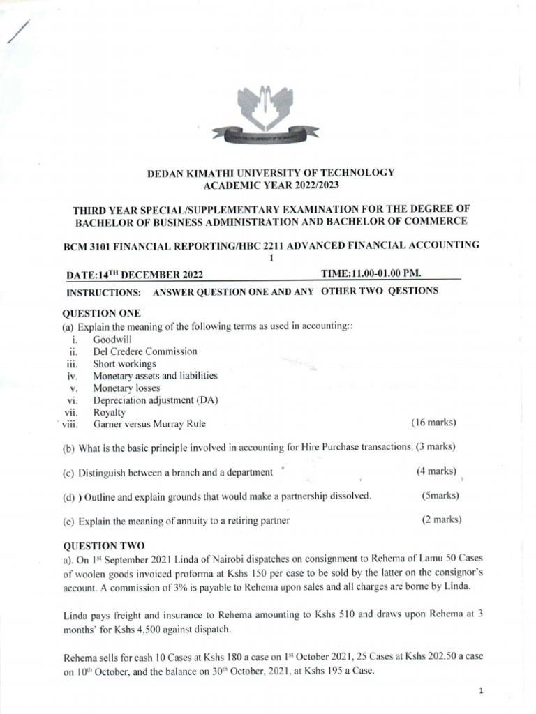 Financial Reporting 2 | PDF