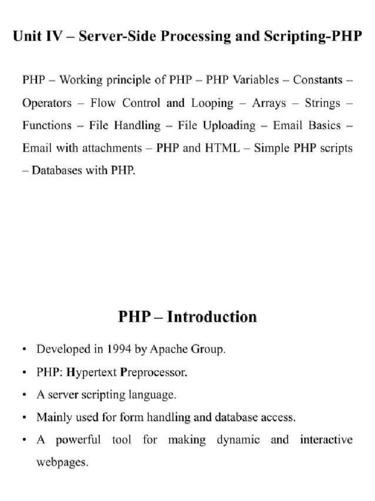 Web Essential - UNIT-4 | PDF
