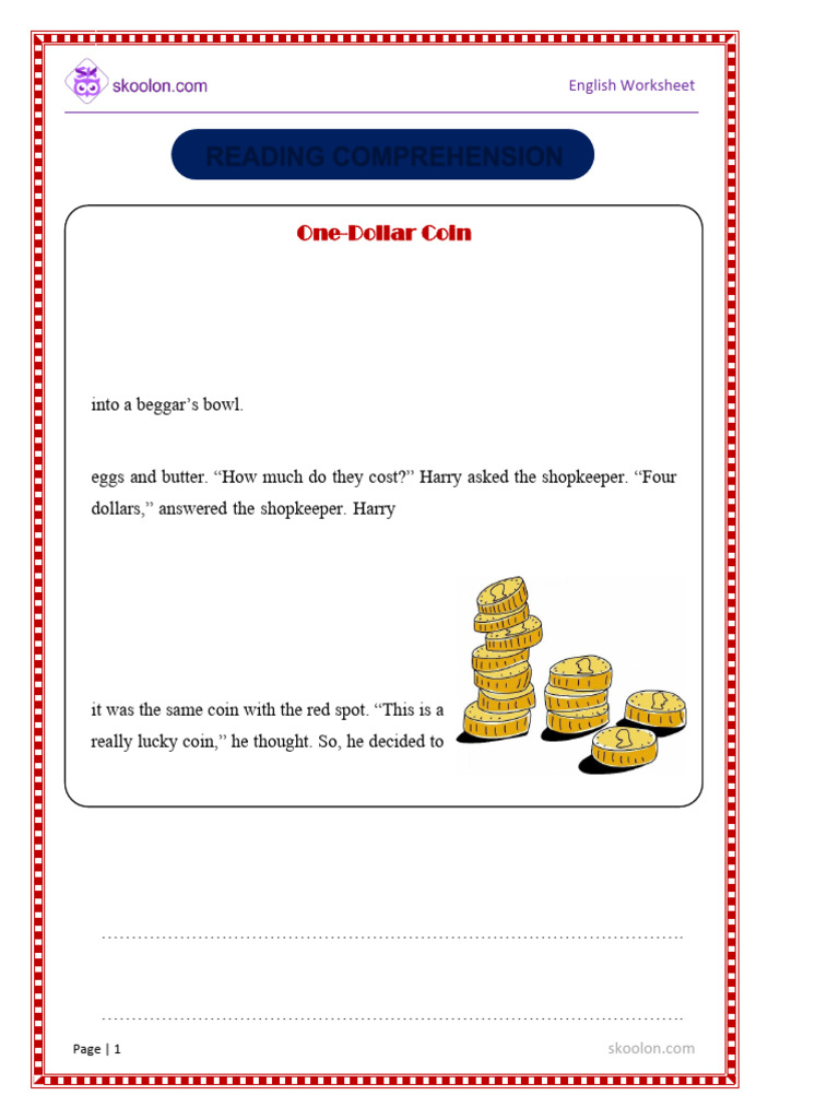 Reading Comprehension: One-Dollar Coin | PDF