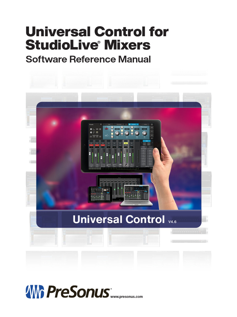 StudioLive Mixers Universal Control Guide | PDF | Booting | Computer ...