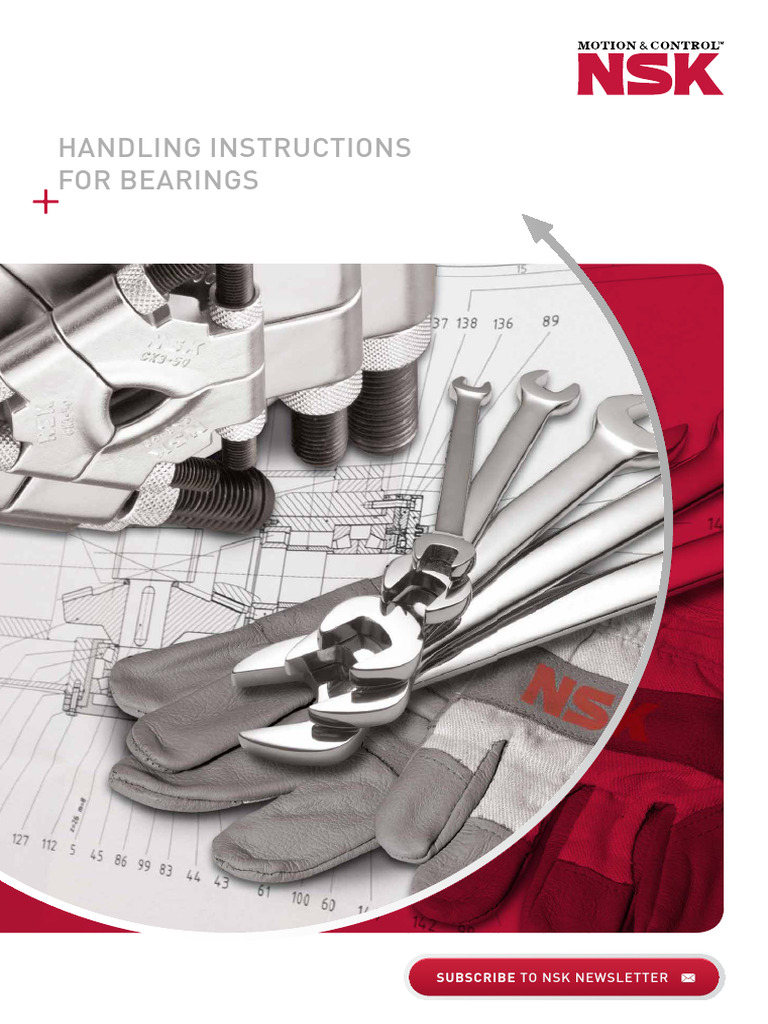 NSK Handling | PDF | Bearing (Mechanical) | Engineering Tolerance