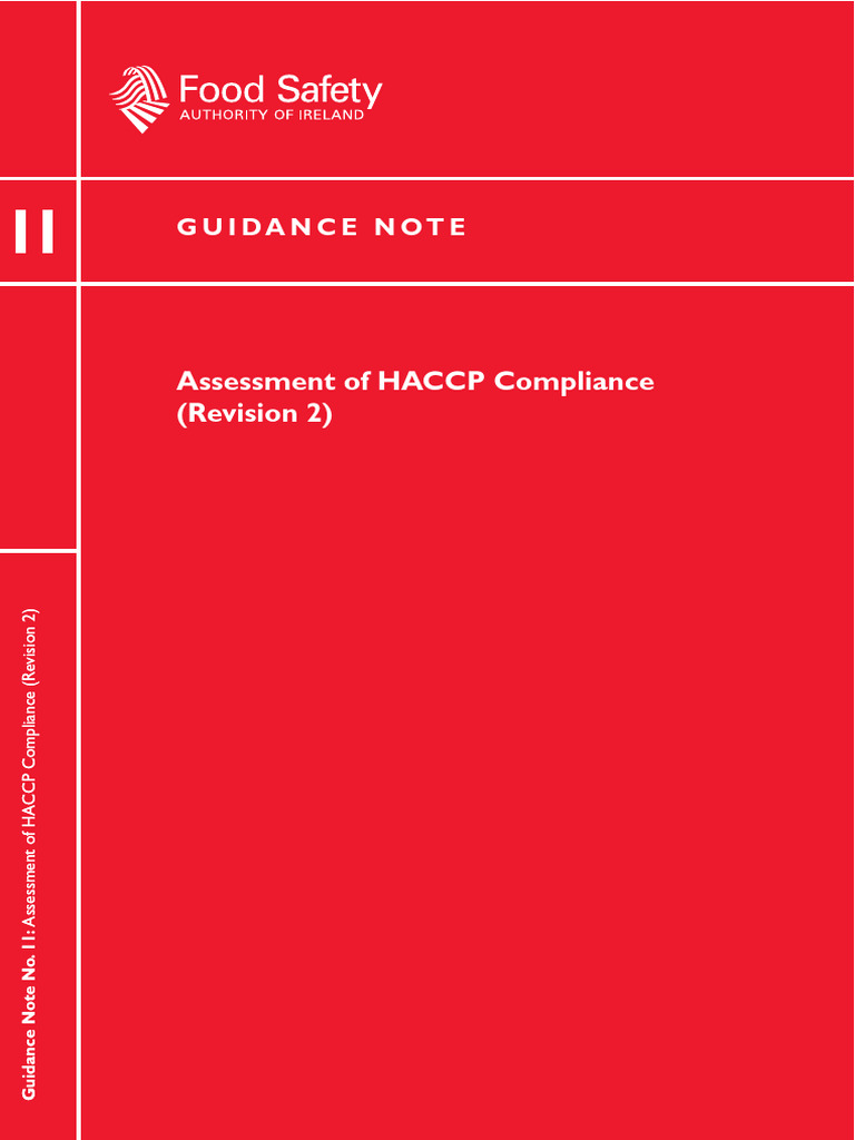 Guidance Note 11 Assessment of HACCP Compliance | PDF | Hazard Analysis ...