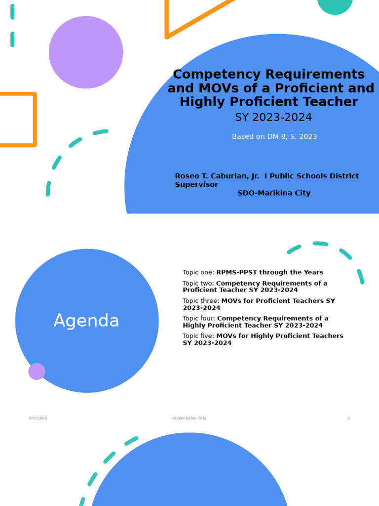 Proficient Teacher Competency Guide 2023-24 | PDF | Teachers | Learning