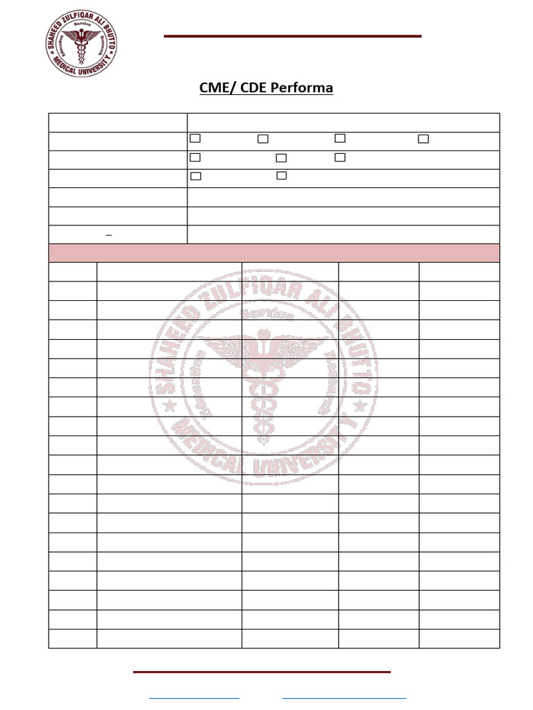 CME/CDE Activity Registration Form | PDF