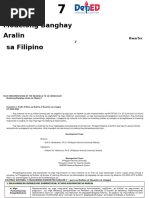Q2 - WS - Filipino 8 - Lesson 5 - Week 5 | PDF