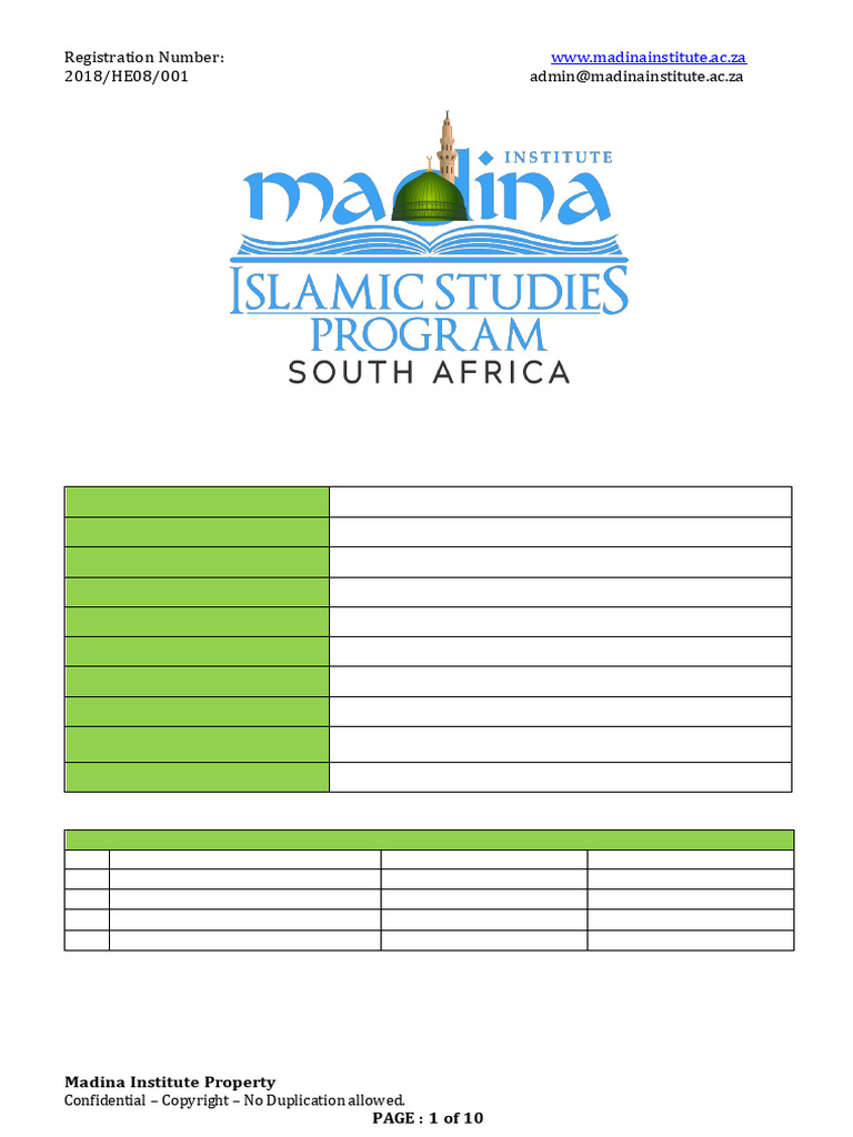 Arabic Fis Module Guide Semester 1 2024 | PDF | Arabic | Morphology ...
