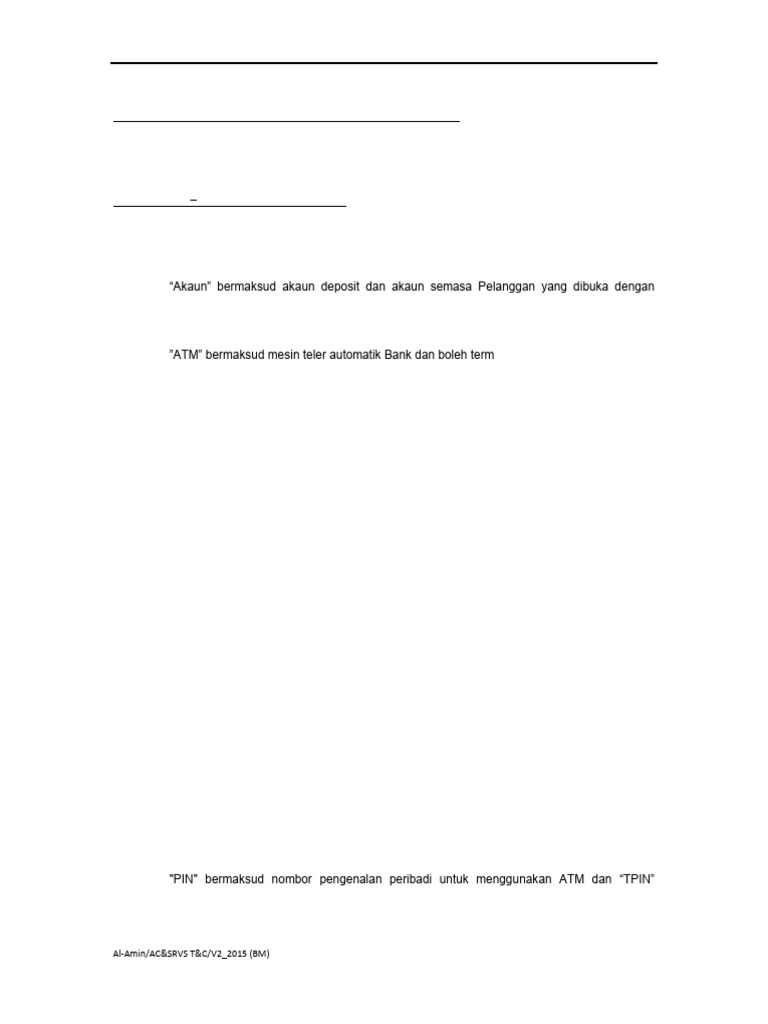 Al-Amin BM TNC Updated | PDF