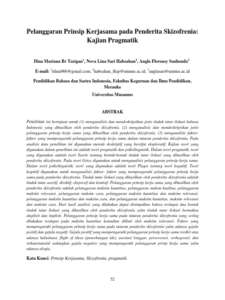 Pelanggaran Prinsip Kerjasama Pada Pende | PDF