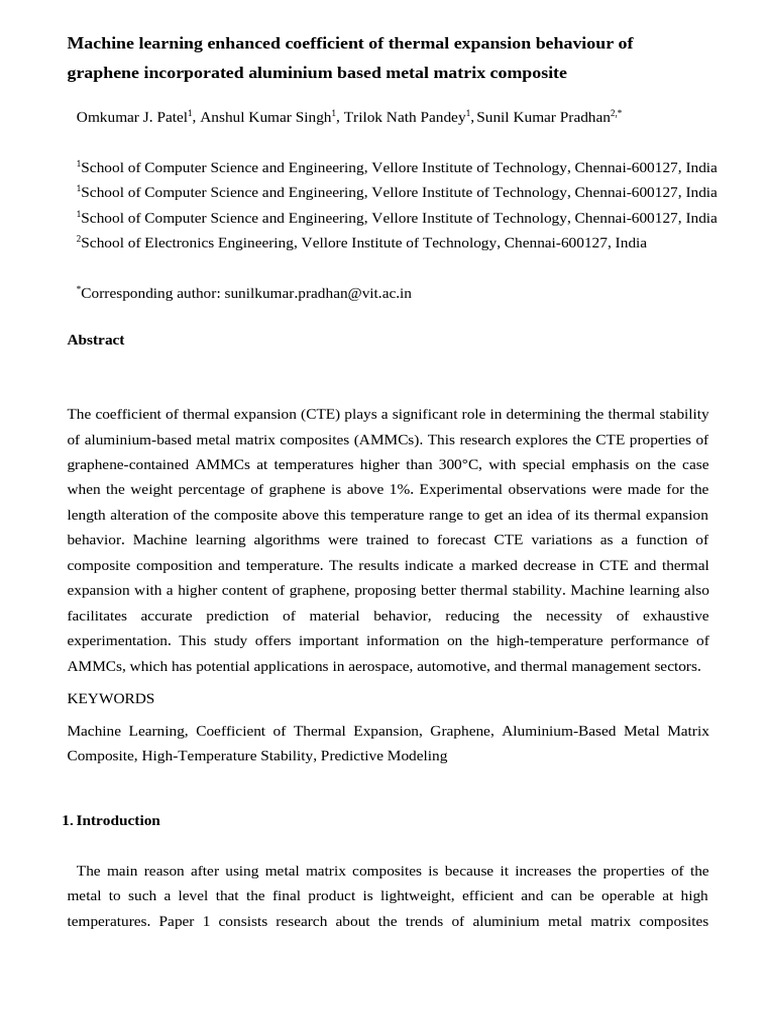 Version - 1 - Machine Learning Enhanced Coefficient of Thermal ...