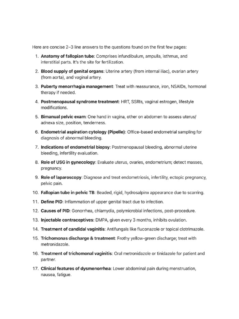 Gynec 2 Marker | PDF