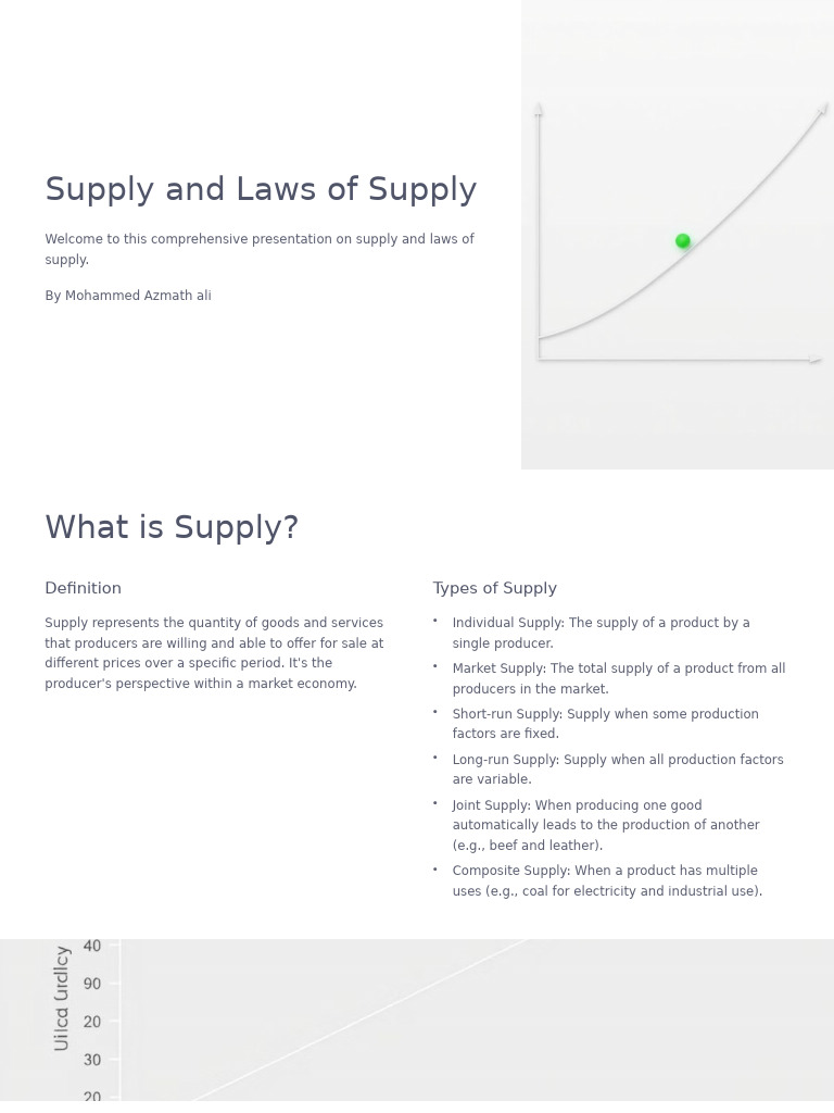 Supply and Laws of Supply | PDF | Supply (Economics) | Prices