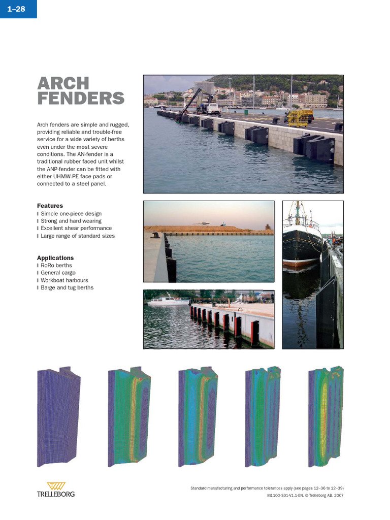 Trelleborg Arch Fenders Brochure | PDF | Mechanical Engineering
