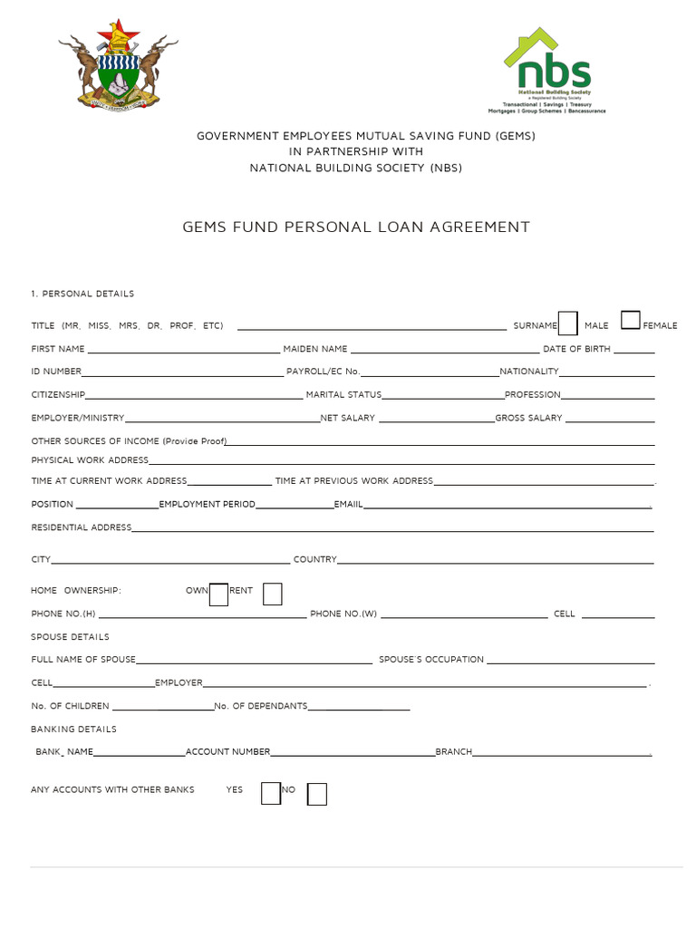 GEMS Loan Applications TY30 Forms | PDF | Loans | Interest