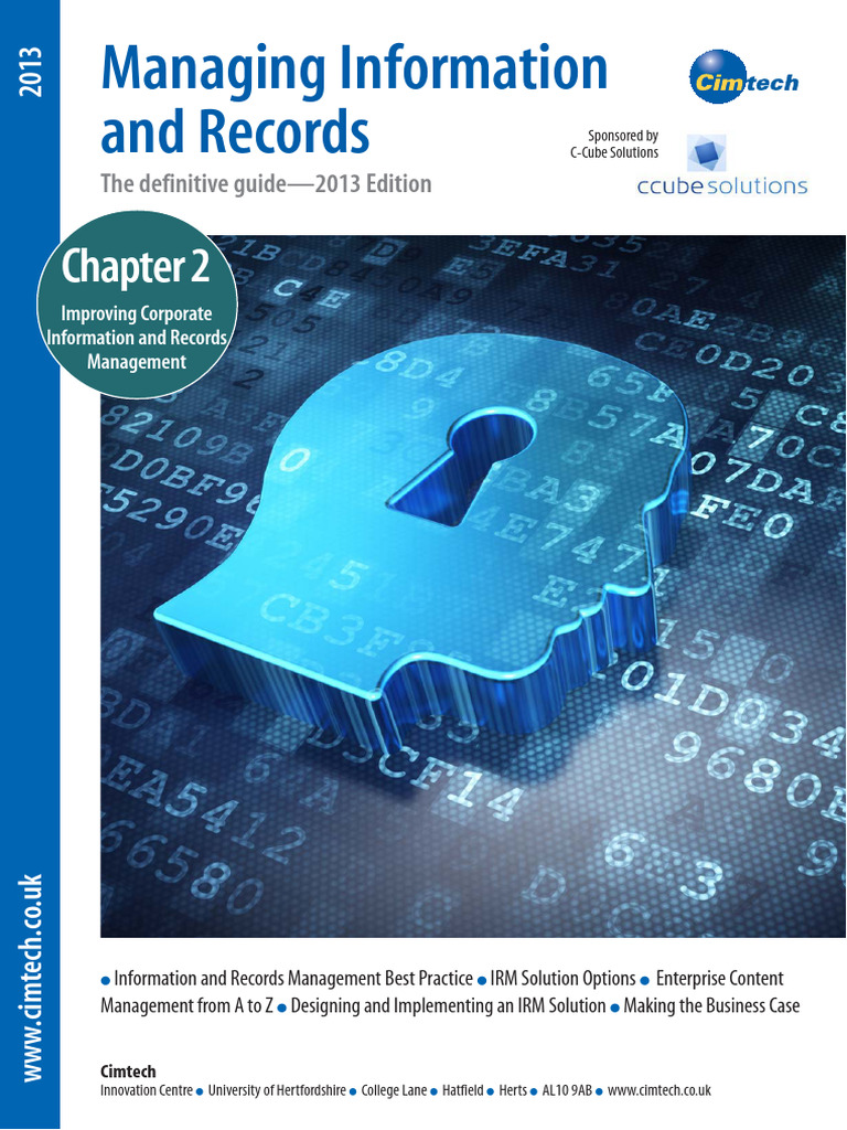 1 Managing Information and Records Chapter 2 Web 1 | PDF