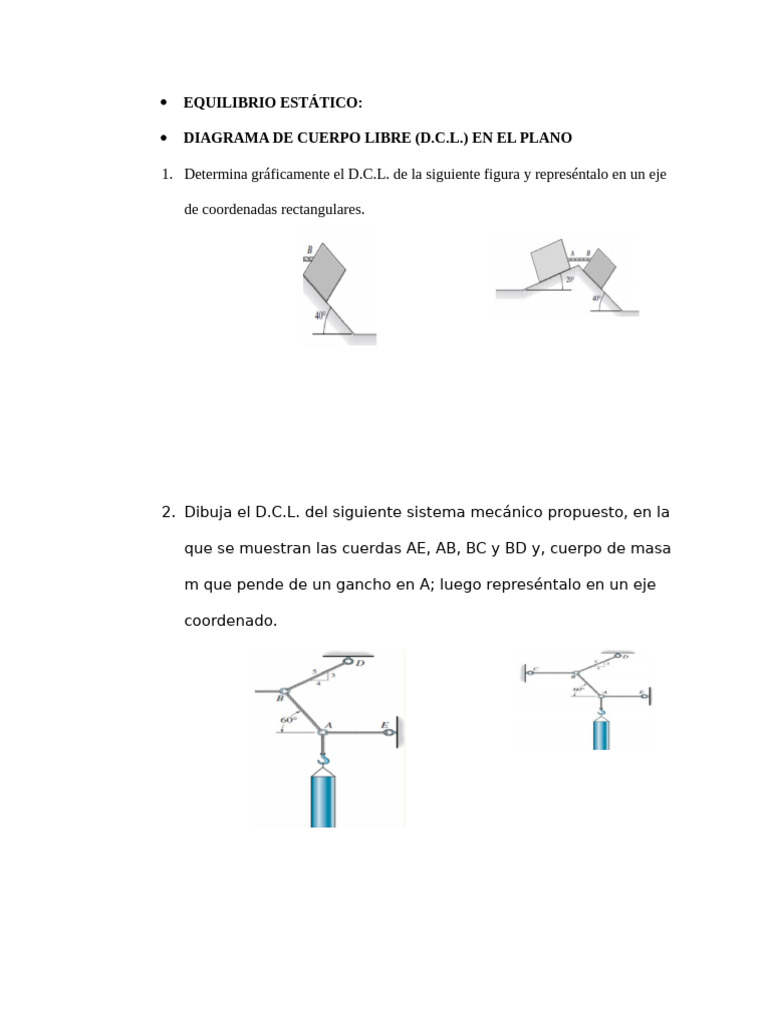EQUILIBRIO ESTÁTICO | PDF