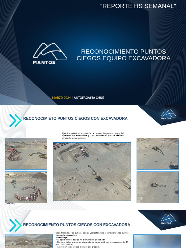 Reconocimiento Puntos Ciegos Excavadora | PDF